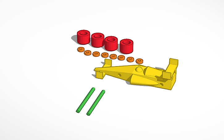 3D design Indy Car (Wheels Move) | Tinkercad