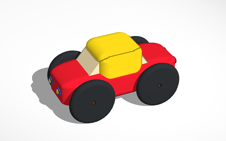 3D design Toy Car Model Assembled - Tinkercad