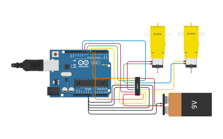 Circuit design motor drivers part 2 | Tinkercad