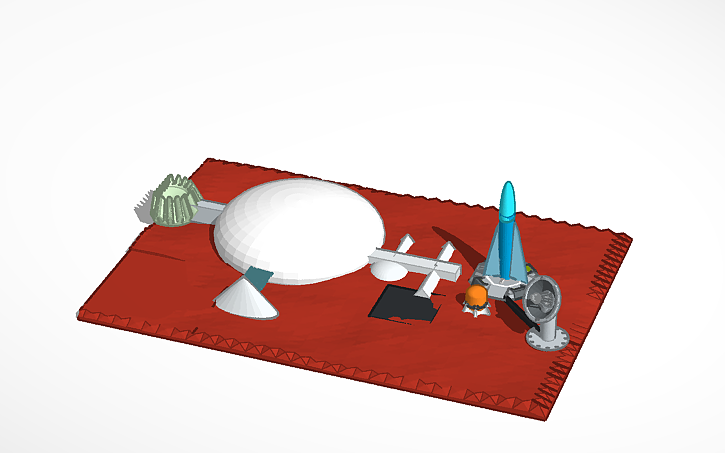 3D design Mars base - Tinkercad