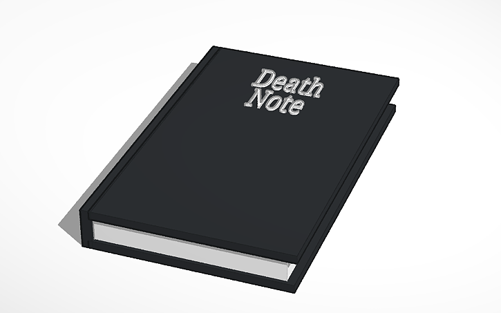3D design Death Note | Tinkercad