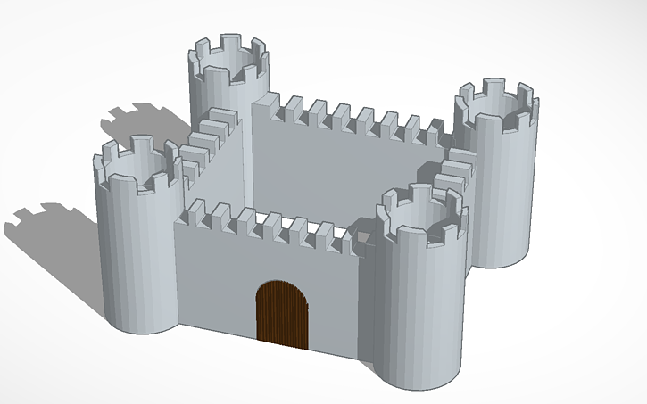 3D design castle - Tinkercad