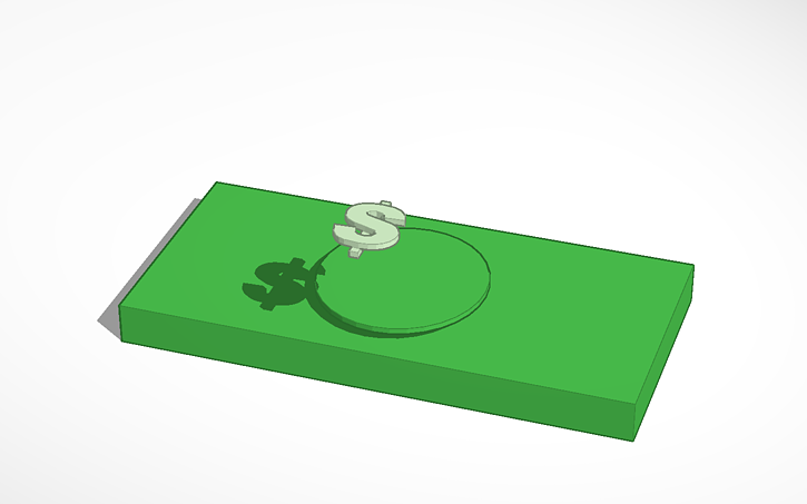 3D design Dollar Bill | Tinkercad