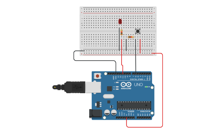 Circuit Design Monitor Seriale Tinkercad