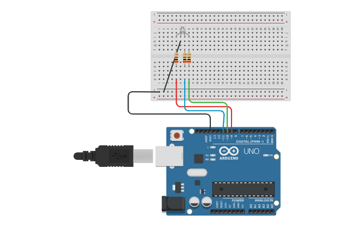 Circuit design 66707649_LED RGD Digital - Tinkercad