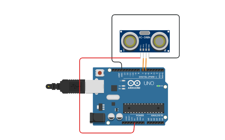 Ultrasonic Distance Measurement In Tinkercad Arduino Project Nbkomputer