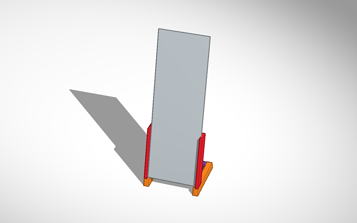 3D design Mirror Stand - Tinkercad