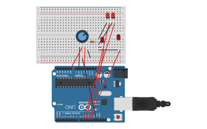 Circuit design LDR week 4 | Tinkercad