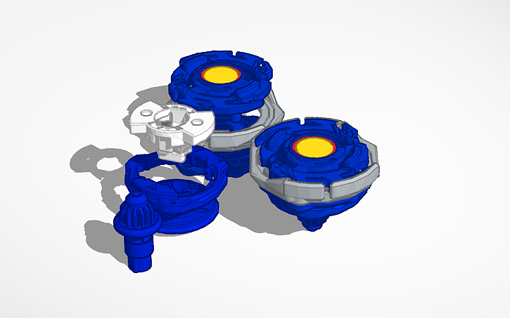 3D design Beyblade X x-over project Dranzer F/3-80/T - Tinkercad