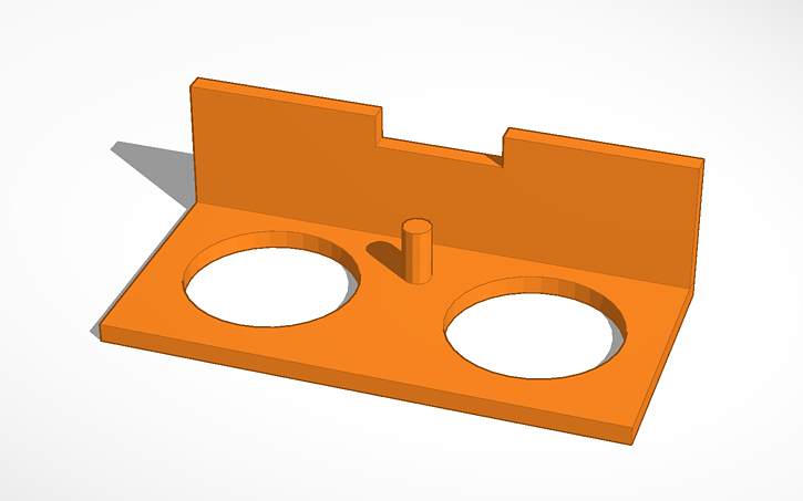 3D design Ultrasonic sensor Top Case - Tinkercad