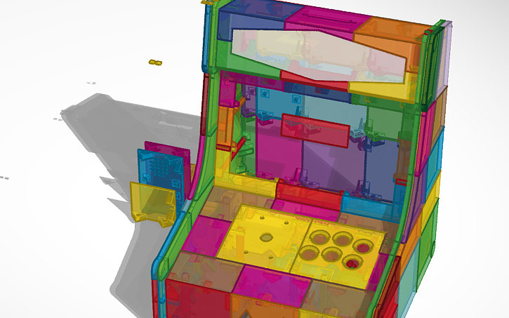 3D design Bartop Arcade - Tinkercad