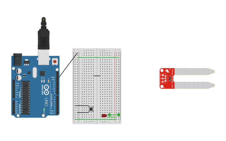 Circuit design Traffic Light - Tinkercad