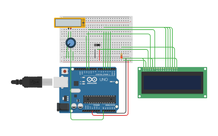 Circuit design Copy of angular position - Tinkercad