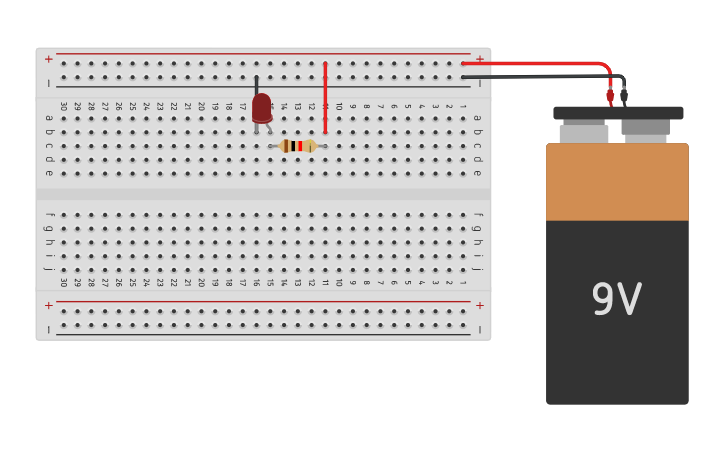 Circuit Design Basic Circuit With Resistor Tinkercad