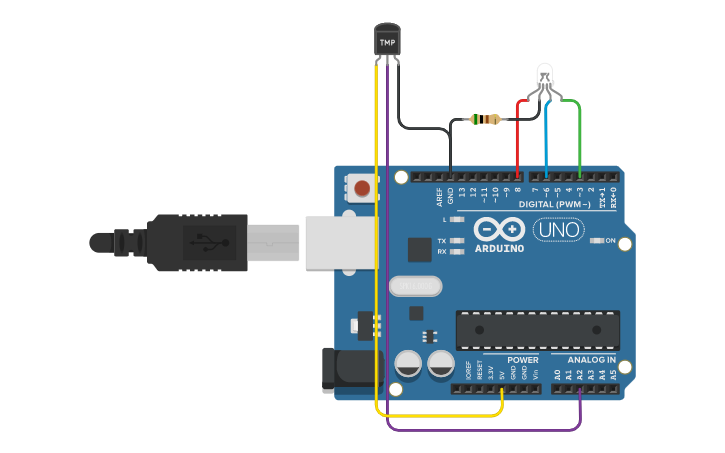 Circuit Design Praktikum 4 Tinkercad
