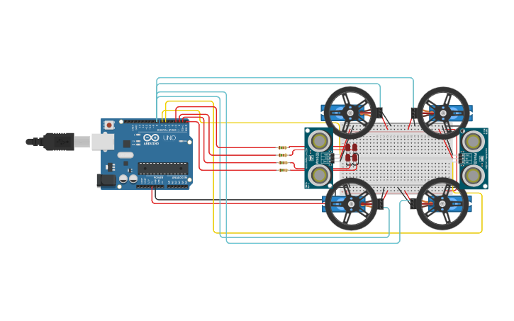 Circuit design Basic Car | Tinkercad