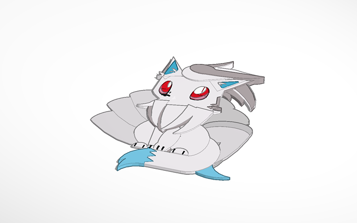 3D design Chibi Shiny Ninetales | Tinkercad