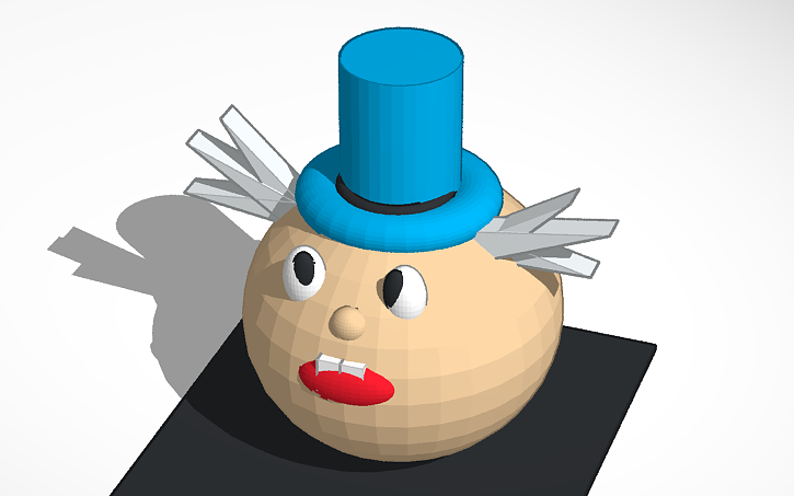 3D design mad hatter - Tinkercad