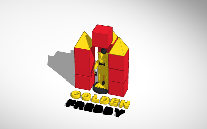 3D design original Fred bear golden freddy - Tinkercad