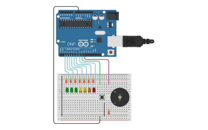Circuit design Project 1 - Tinkercad