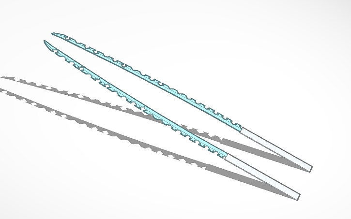 3D design inosuke sword - Tinkercad