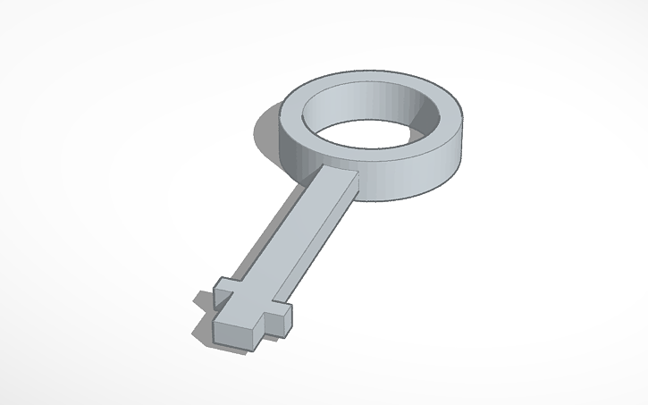 3D design Security key - Tinkercad