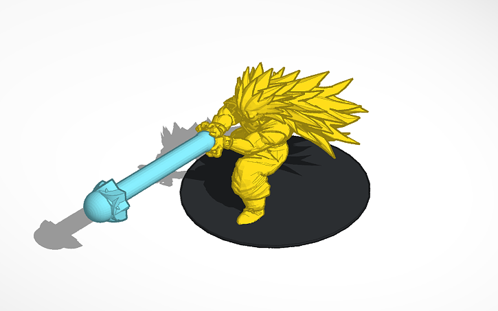 3D design Goku - Tinkercad