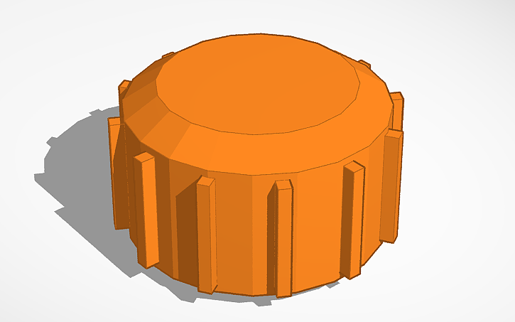 3D design 6mm shaft knob - Tinkercad