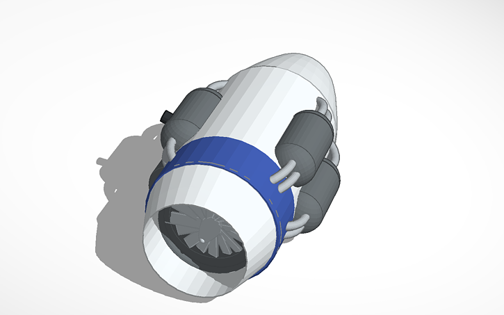 3D design jet engine - Tinkercad