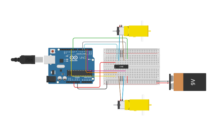 Circuit design Prática 7 - Tinkercad