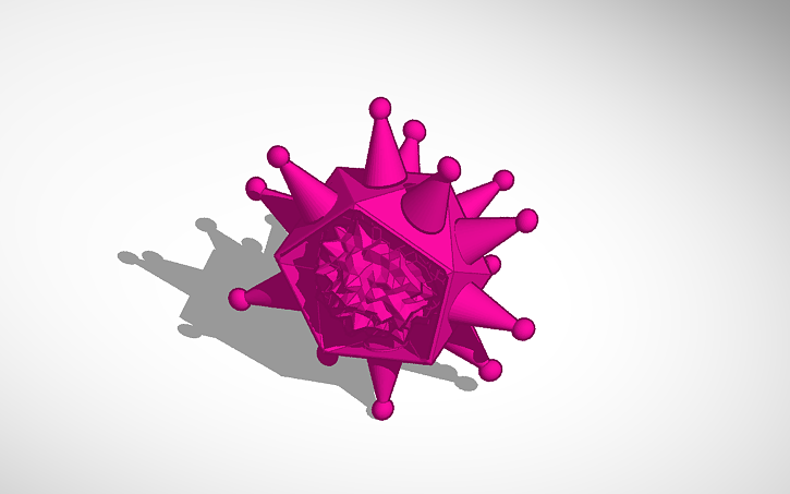 3D design Virus - Tinkercad