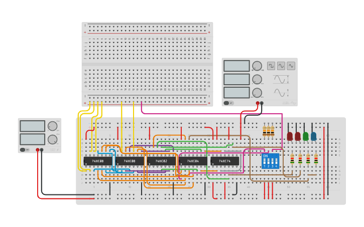 Circuit design State Machine - Tinkercad