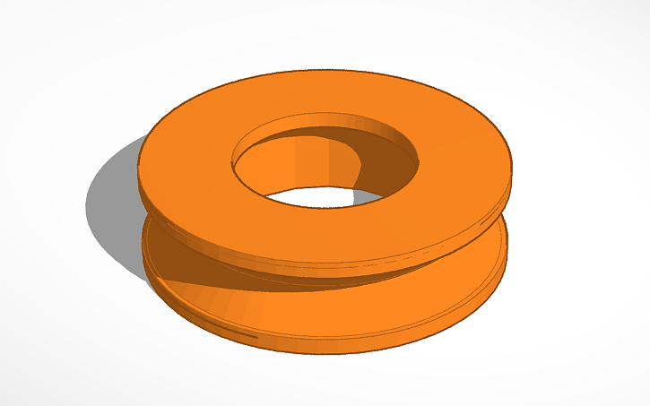 3D design Riel puerta armario - Tinkercad