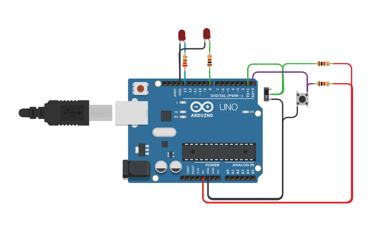 Circuit design Exercício 6 - Marcelo Vinicius Lopes de Lima - Tinkercad