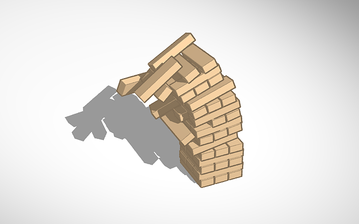 3D design Jenga Düşen Kule - Tinkercad