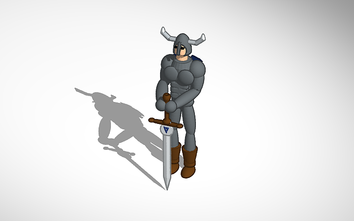 3D design The Warrior - Tinkercad