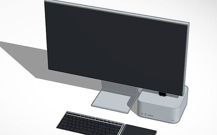 3D design Mac Studio with Studio Display - Tinkercad