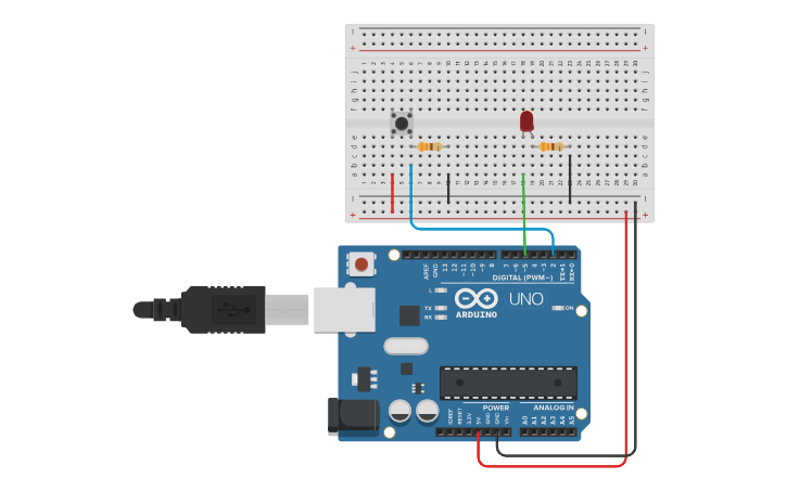 Circuit design 21b_External Interrupts - Tinkercad