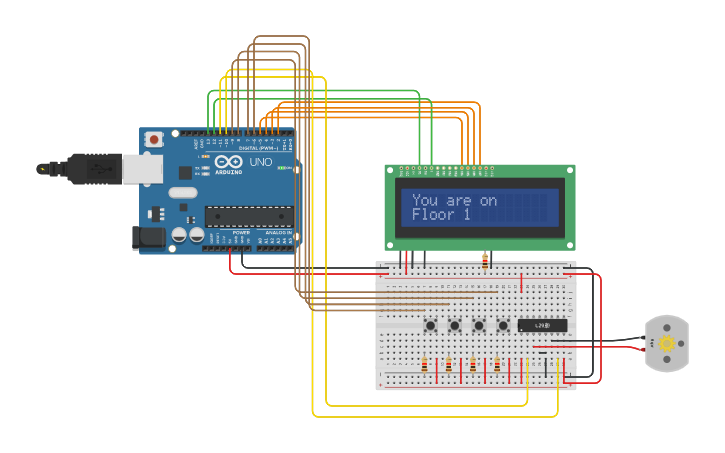 Circuit design elevator - Tinkercad