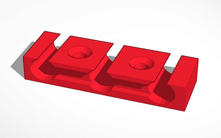 3D design cable holder - Tinkercad