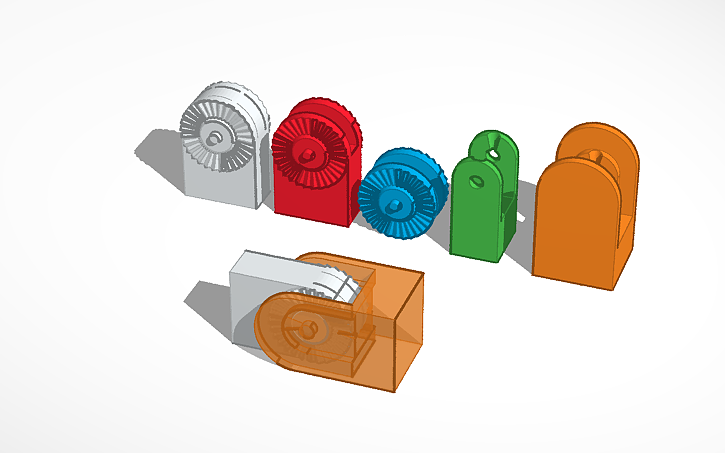 3D design Snap-Fit Hinge (Notched 6°) - Tinkercad