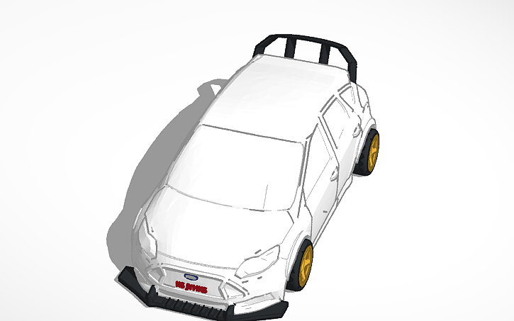 3D design ford focus wrc rally - Tinkercad