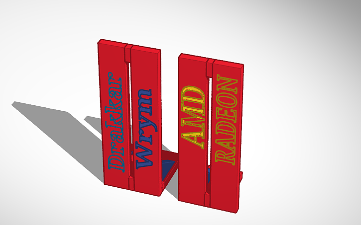 3D design Soporte GPU | Tinkercad