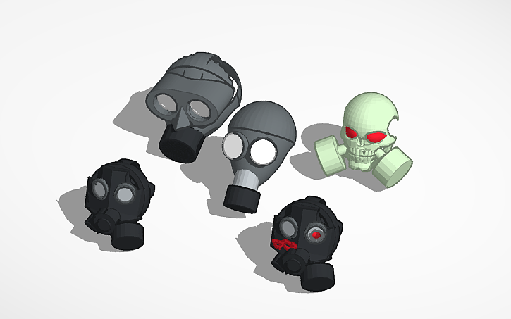 3D design Creepy Gas Masks (WIP) | Tinkercad