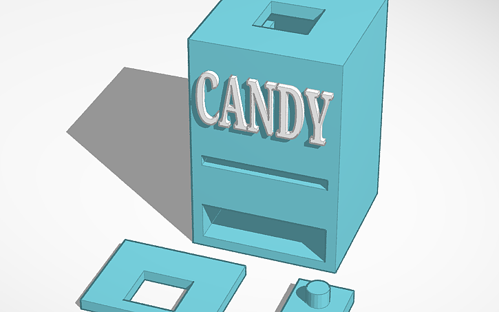 3D design Candy Machine - Tinkercad