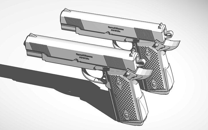 3D design Pistol - Tinkercad