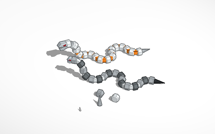 3D design SNAKE ROBOT - Tinkercad