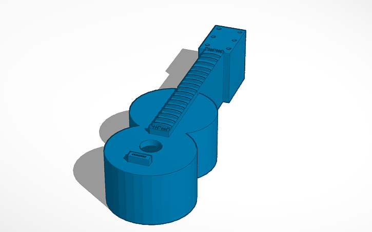 3D design Tiny Acoustic Guitar | Tinkercad