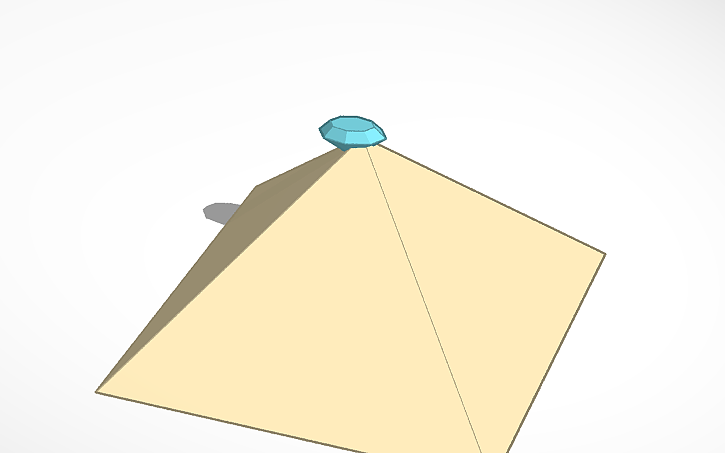 3D design Egyptian pyramid - Tinkercad
