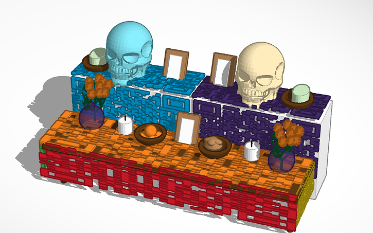 3D design ofrenda - Tinkercad